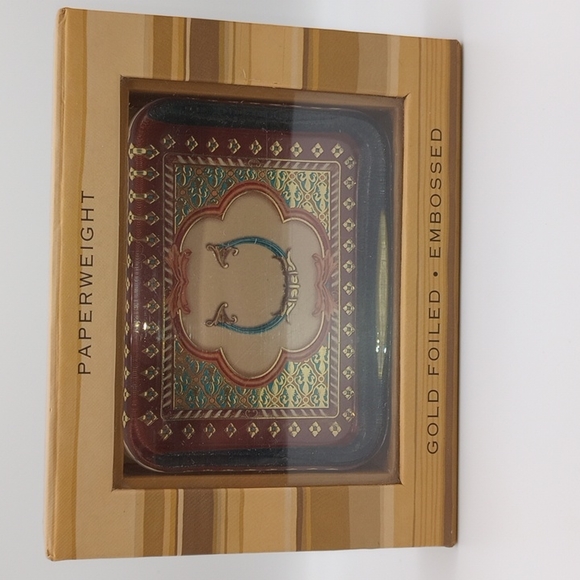 Punch Studio | Accents | Gold Foiled Embossed Paperweight | Poshmark